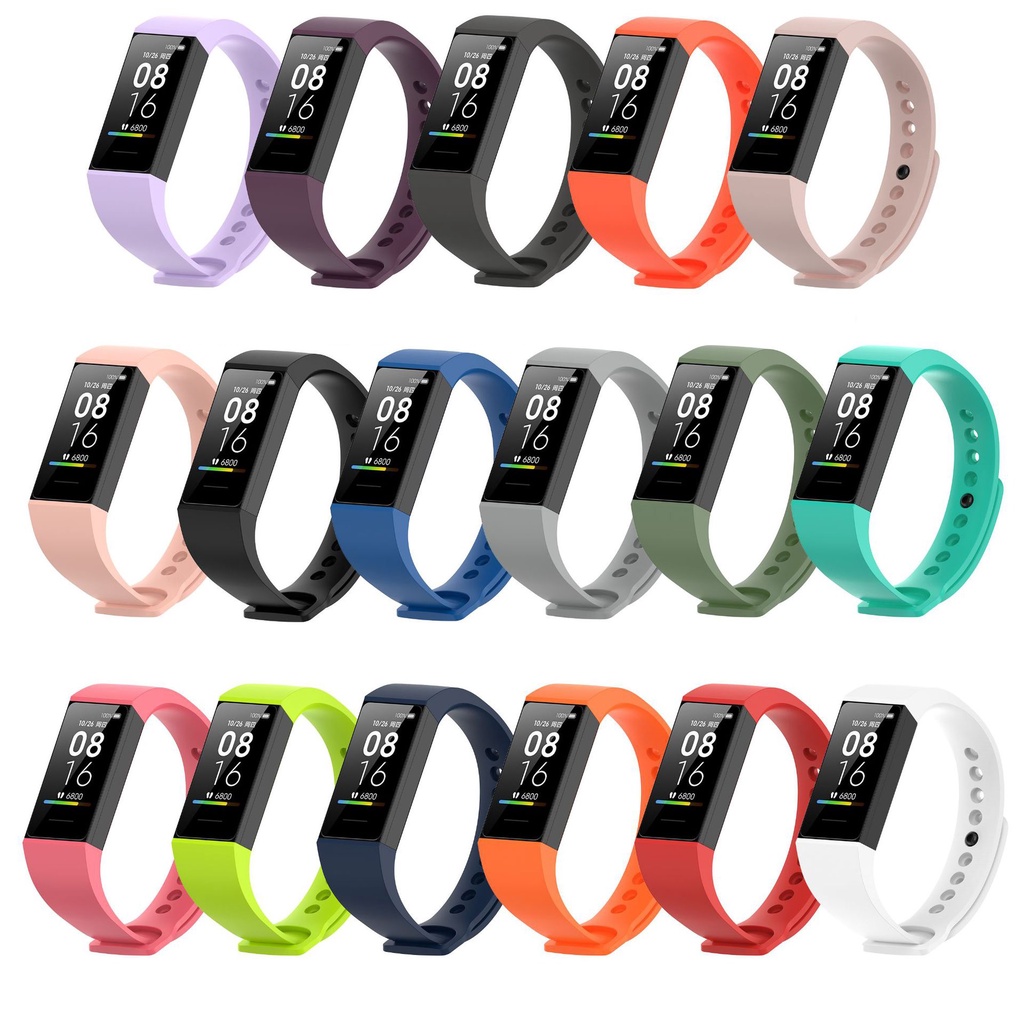 Xiaomi Mi Smart Band 4C สายรัดข้อมือซิลิโคนแบบเปลี่ยน Mi Band 4C ...