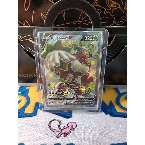 Pokemon Card "Rillaboom V Shiny" Eng Shining Fates. | Shopee Thailand