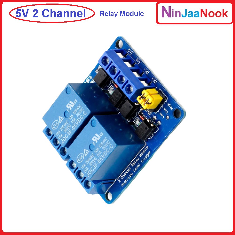 โมดูลรีเลย์ 5 โวลต์ 2 ช่อง 2 Channel 5 V Relay Module High and low ...