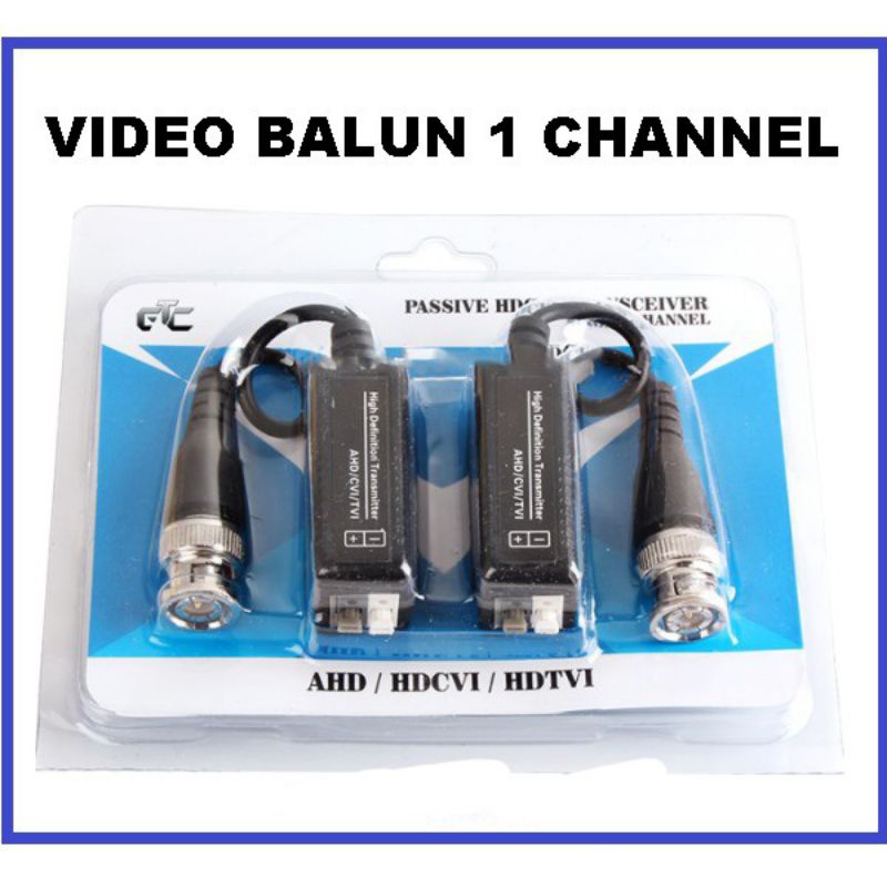 Video Balun Cctv 1Chanel Passive 1MP-5MP (Tvi.Cvi.Ahd.Analog)ใช้ได้กับ Cctv ทุกประเภท | Shopee ...