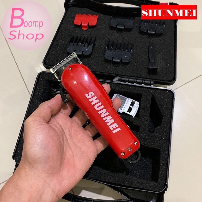 Boomp shop แบตตาเลี่ยน ไร้สาย ตัดผม SHUNMEI 808A | Shopee Thailand