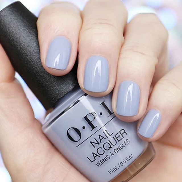 OPI kanpai opi สีเทาอมฟ้าและม่วงนิดๆ แท้ 💯% | Shopee Thailand