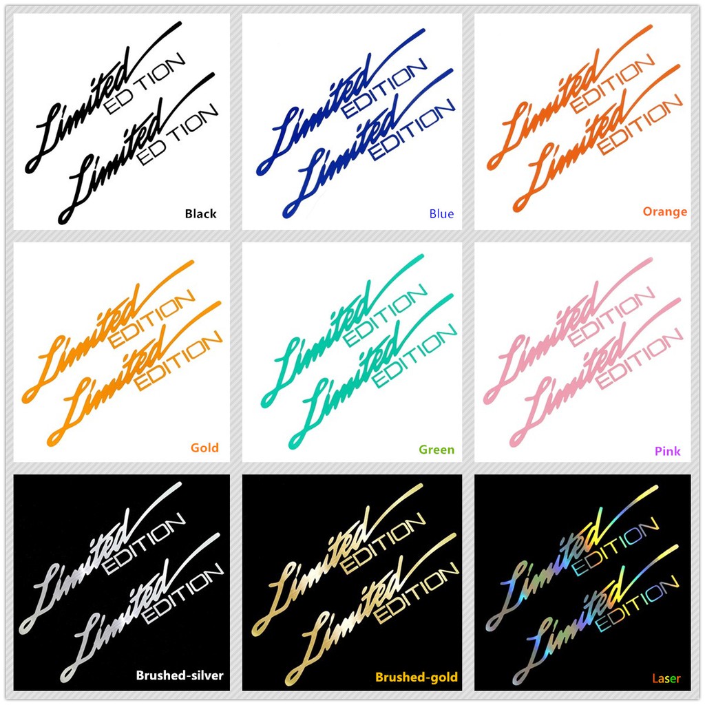 LIMITED EDITION Sticker 2Pcs Creative Vinyl Sticker on Motorcycle ...