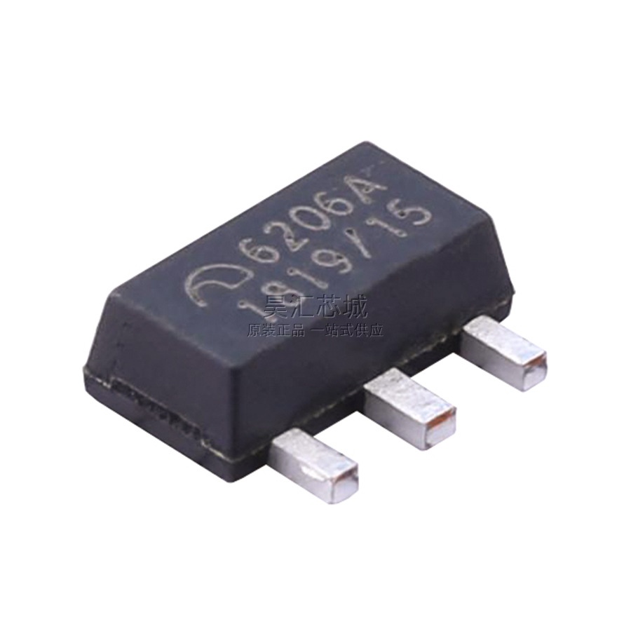 New XC6206P332PR 6206-3.3V 3.3V power regulator chip IC SOT-89 package ...