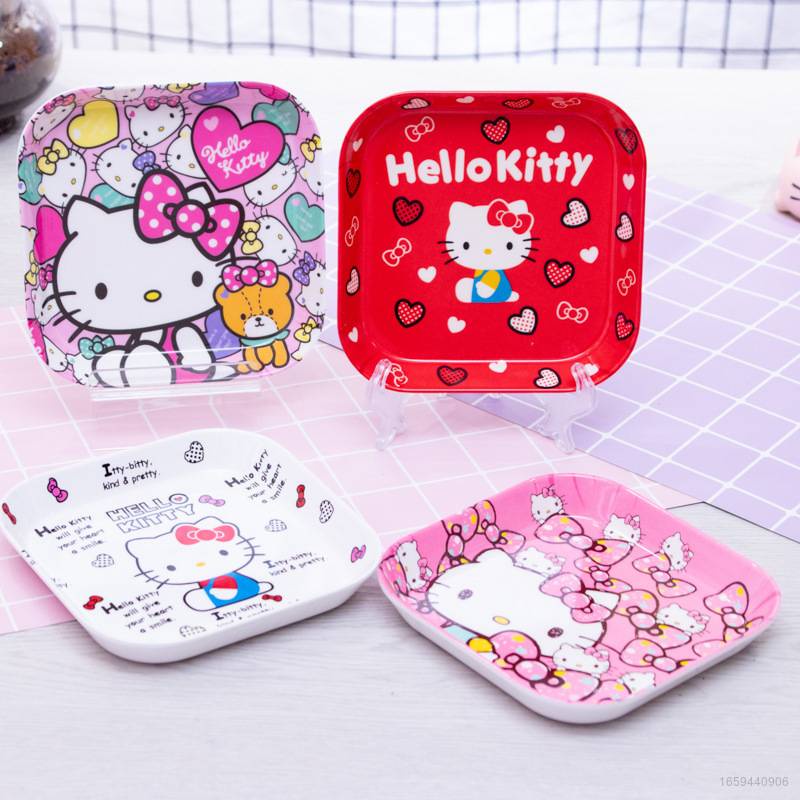 Hobby Hello Kitty Sullivan Frozen melody จานเมลามีน เรซิ่น บนโต๊ะอาหาร ...