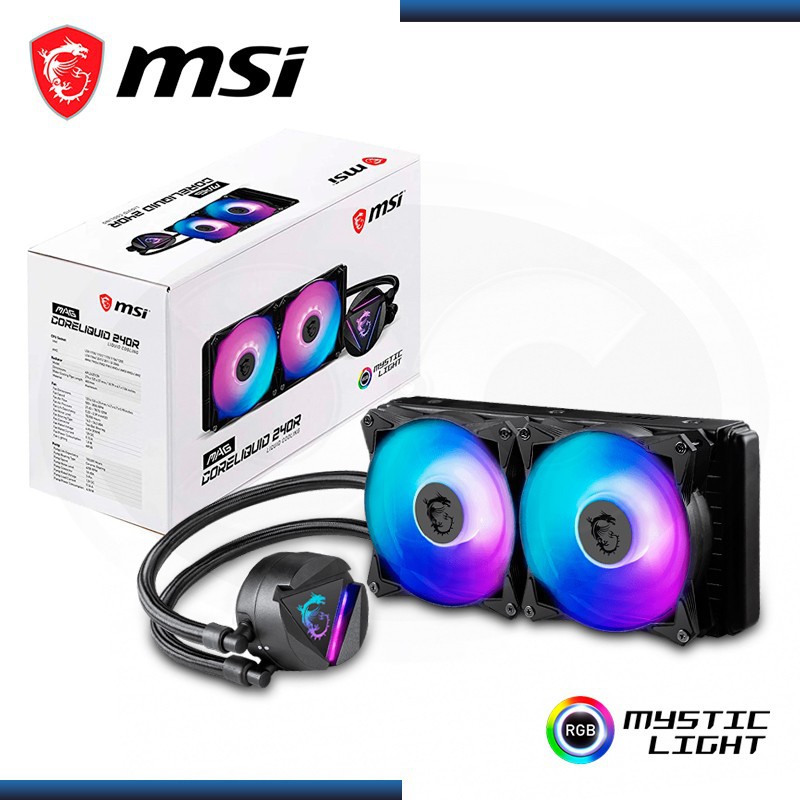 MSI MAG CORELIQUID 240R ARGB liquid cooler | Shopee Thailand