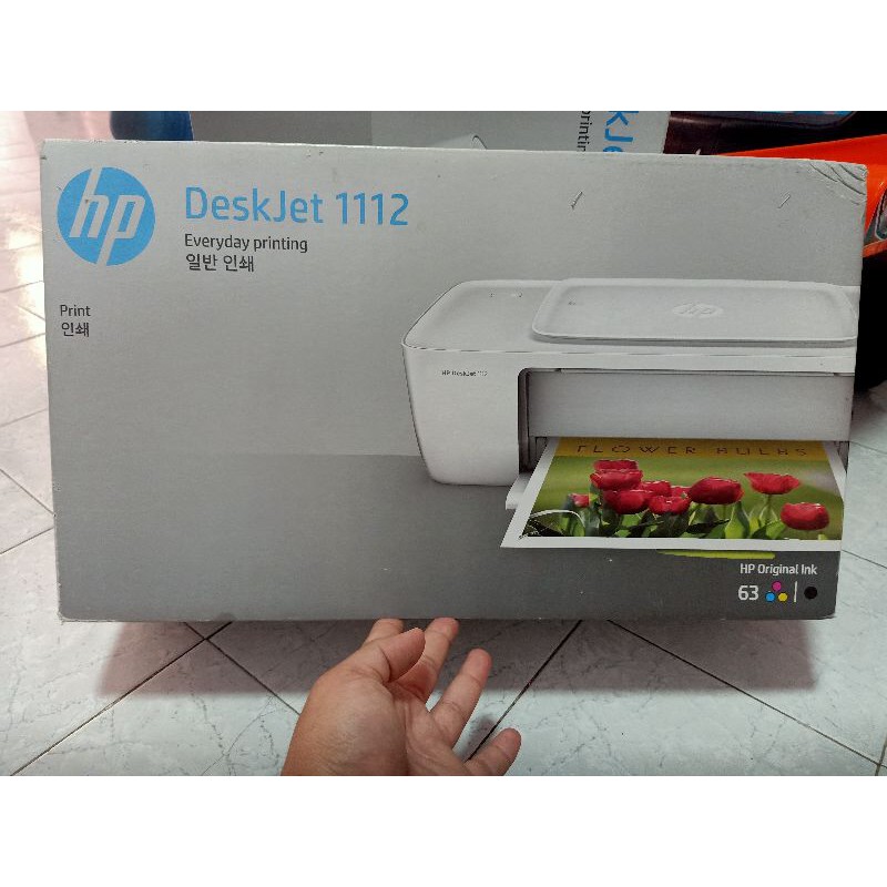 เครื่องปริ้นสี HP DeskJet 1112 เครื่องใหม่พร้อมหมึกค่ะ | Shopee Thailand