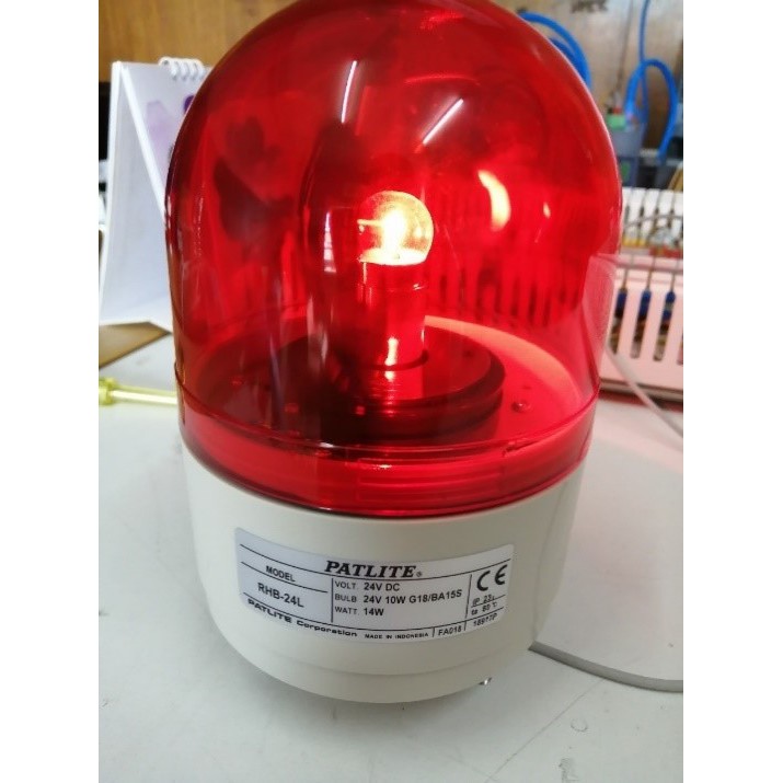 PATLITE Red Revolving Warning Light (RHB-24A-R) | Shopee Thailand
