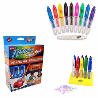 ชุดปากกาพ่นสี Airbrush Magic Pens แบบ10สี พร้อมอุปกรณ์ รุ่น Airbrush ...