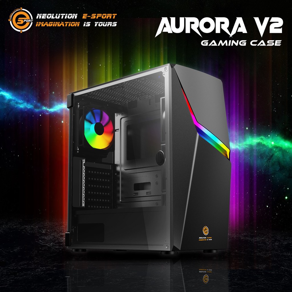 Gaming Case RGB Neolution E-Sport Case Aurora V2 รุ่นใหม่ | Shopee Thailand