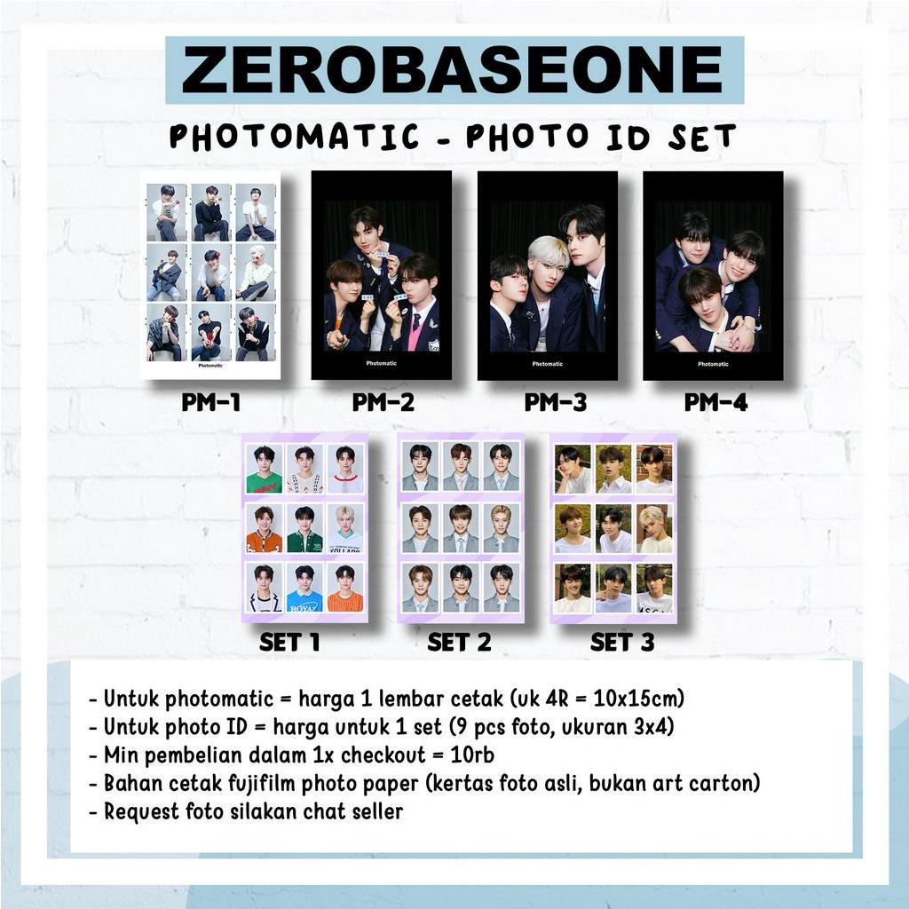 Zerobaseone ZB1 ZERO BASE ONE กระดาษภาพถ่ายฟิล์ม โฟโต้มาติก PAS FOTO Fuji - HAPPIRIN | Shopee ...