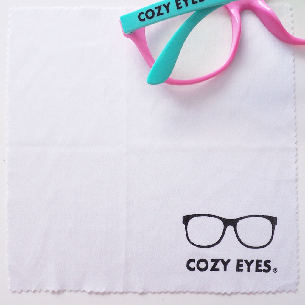 ⭐️ ผ้าเช็ดแว่น COZY EYES - ผ้าไมโครไฟเบอร์ ใช้ทำความสะอาดแว่นตาและเลนส์ ...