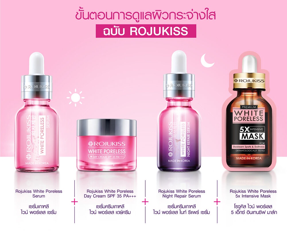 Rojukiss White Poreless Serum 30ml โรจูคิส เซรั่มบำรุงผิว. | Shopee ...