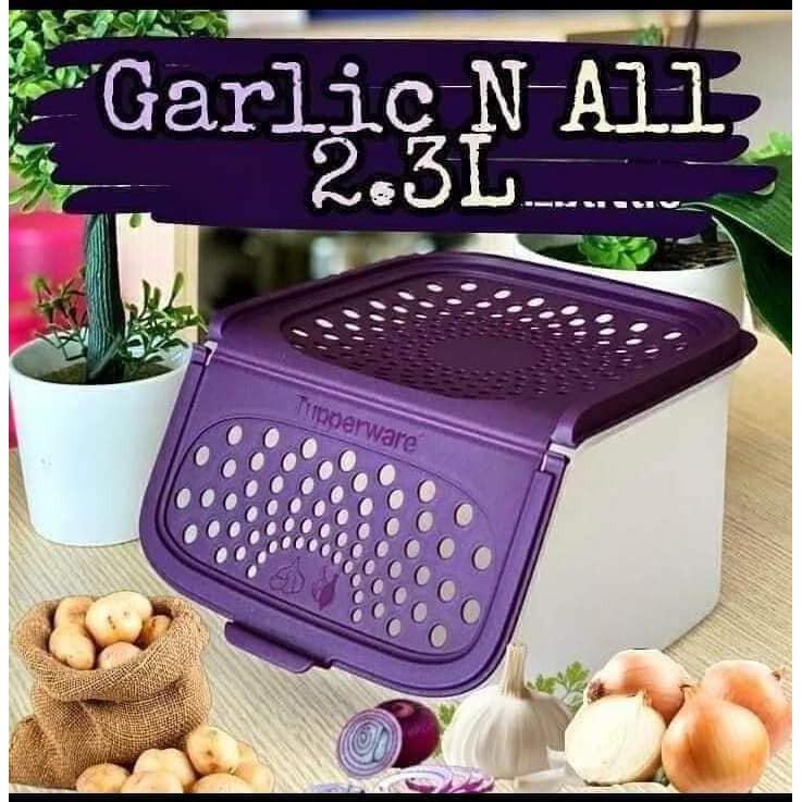 Tupperware Garlic N All (1 ชิ้น) 2.3 ลิตร สีม่วง /Ungu | Shopee Thailand
