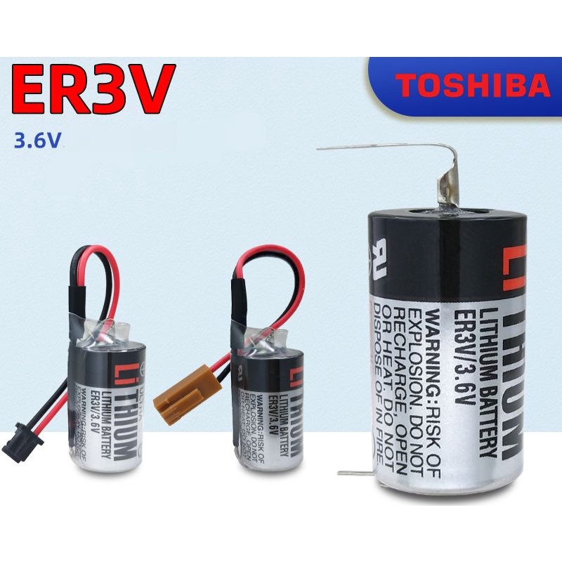 ของแท้ Original Toshiba ER3V 3.6V PLC แบตเตอรี่ JZSP-BA01 Yaskawa servo ...