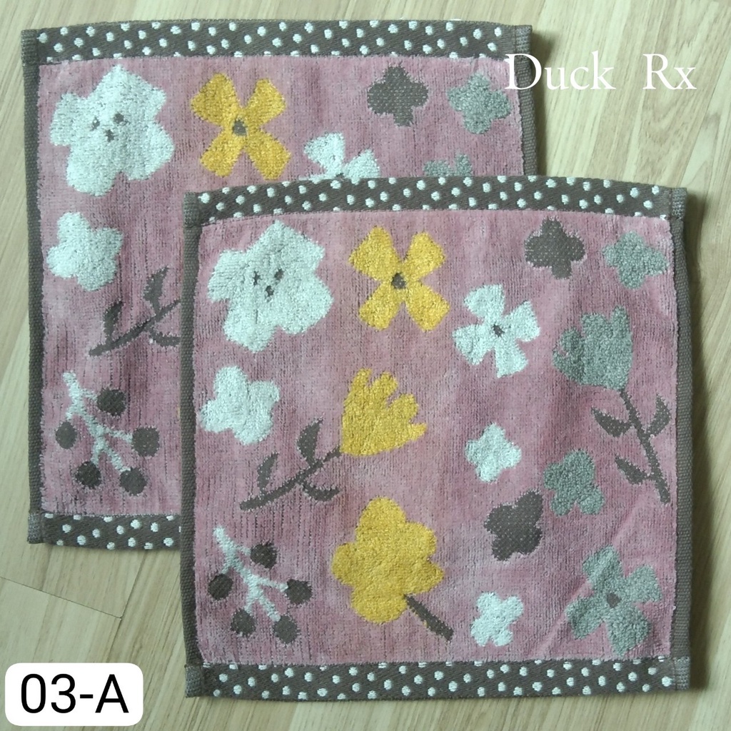 MOMENTO ผ้าขนหนูอเนกประสงค์ คละสี ตราโมเมนโต แพ็ค 2 ผืน ขนาด 10 × 10 นิ้ว หนานุ่ม TOWEL COTTON ...