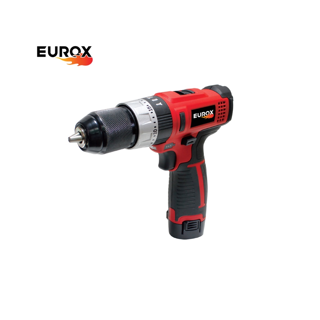 EUROX สว่านกระแทกไร้สาย 12V II ปรับความเร็ว : 2 ระดับ ชนิดแบตเตอรี่ : ลิเธียมไออน | Shopee Thailand
