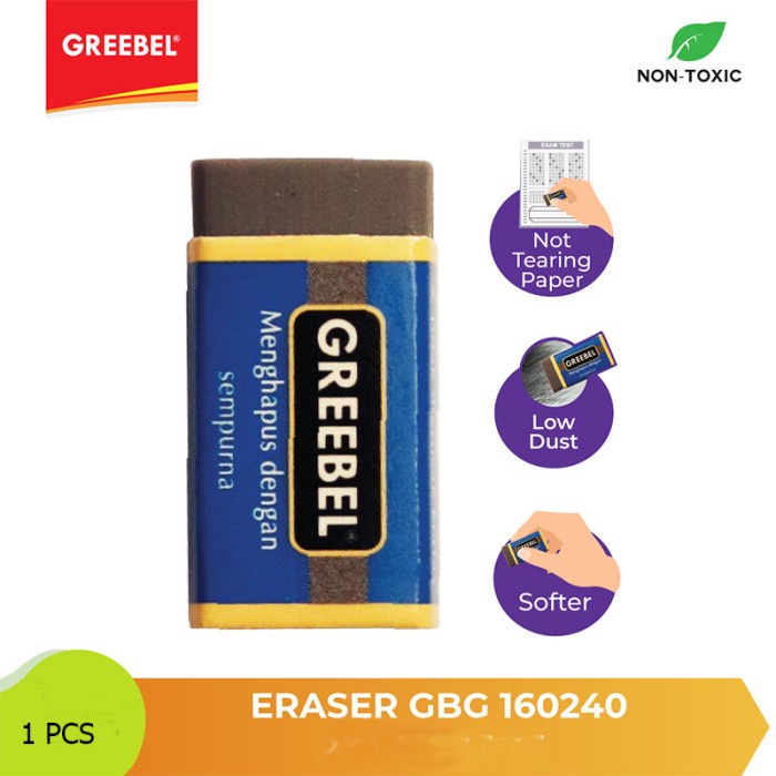 Greebel ยางลบ GBB-160240 S - สีเทา | Shopee Thailand