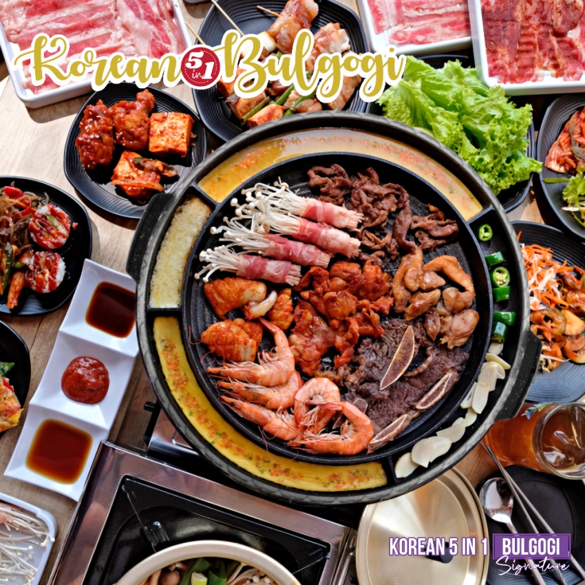 ใหม่ Bulgogi Pan Mookata 2 in 1 กระทะย่างสุกี้ไทย หม้อไฟเนื้อชาบู ชาบู ...