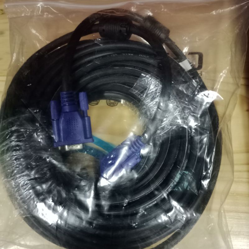 สาย vga 20 เมตร สาย vga เป็น vga CPU เป็นสายเคเบิลจอภาพ | Shopee Thailand