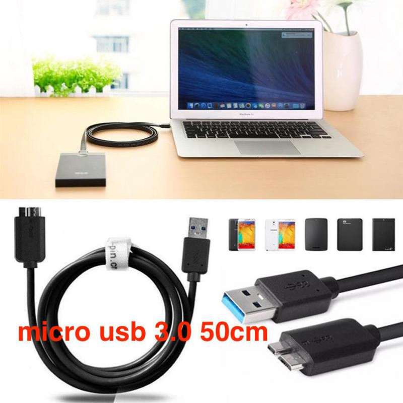 สายต่อ Super High Speed USB 3.0 A to Micro B Male to Male ความยาว 50 ...