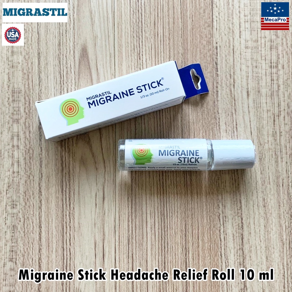 Migrastil® Migraine Stick Headache Relief Roll 10 ml ลูกกลิ้งน้ำมันหอม ...