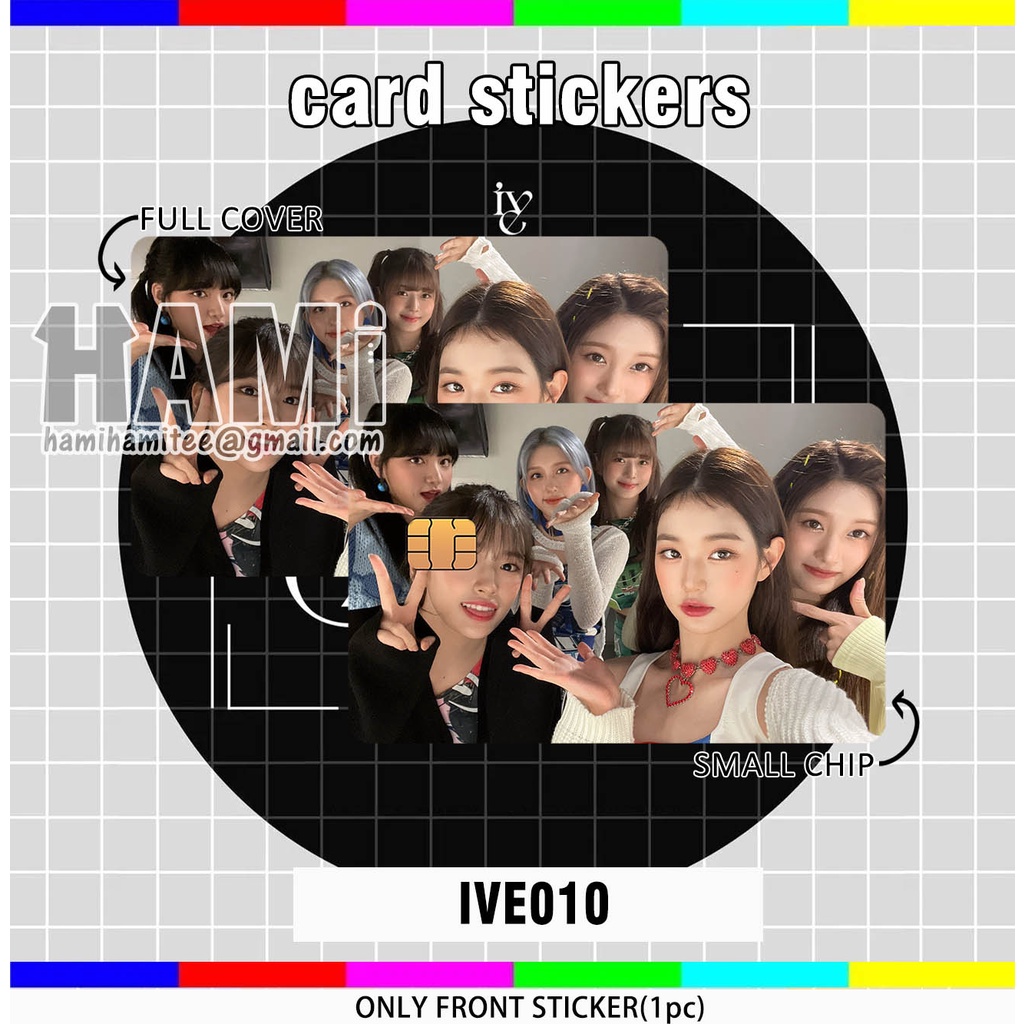 สติกเกอร์ IVE CARD STICKER - IVE KPOP TNGO CARD STICKER - LIZ YUJIN REI LEESEO GAEUL WONYOUNG ...