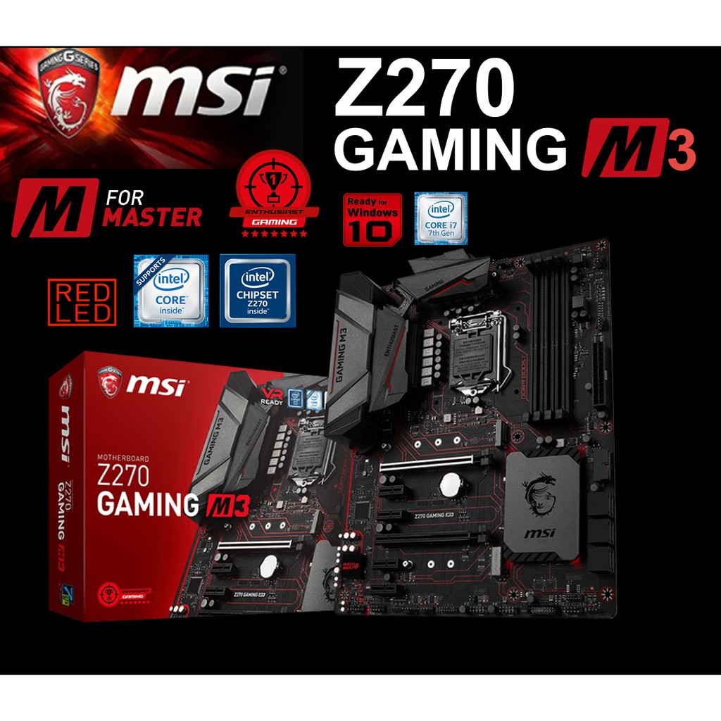Mainboard INTEL MSI Z270 GAMING M3 (Socket 1151) มือสอง พร้อมส่ง แพ็คดี ...