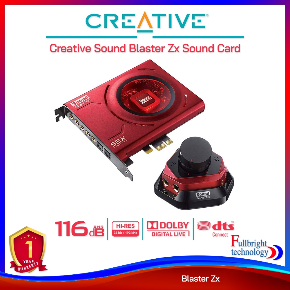 Creative Sound Blaster ZX Internal Gaming Sound Card ซาวการ์ดสำหรับเกม ...