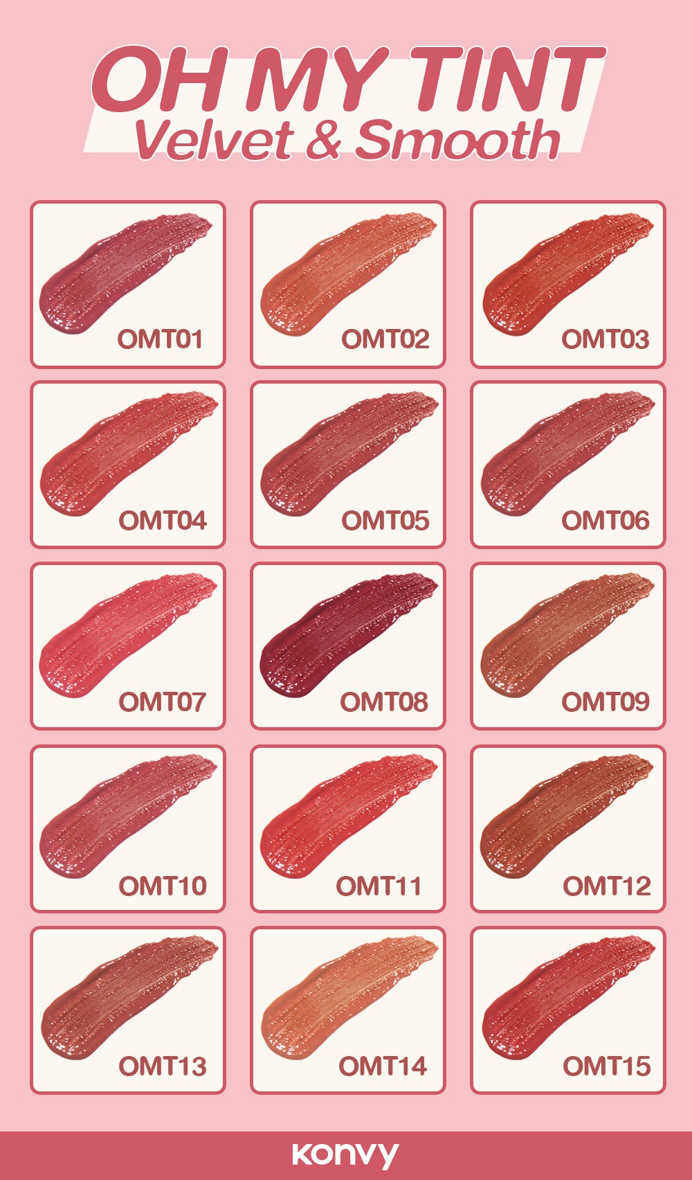 2P Original Oh My Tint Velvet & Smooth 2.2g ทูพี ออริจินอล ลิปทินท์ ...