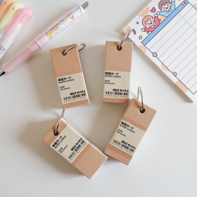 สมุดจดคำศัพท์ Muji ของแท้ Word Card Muji | Shopee Thailand