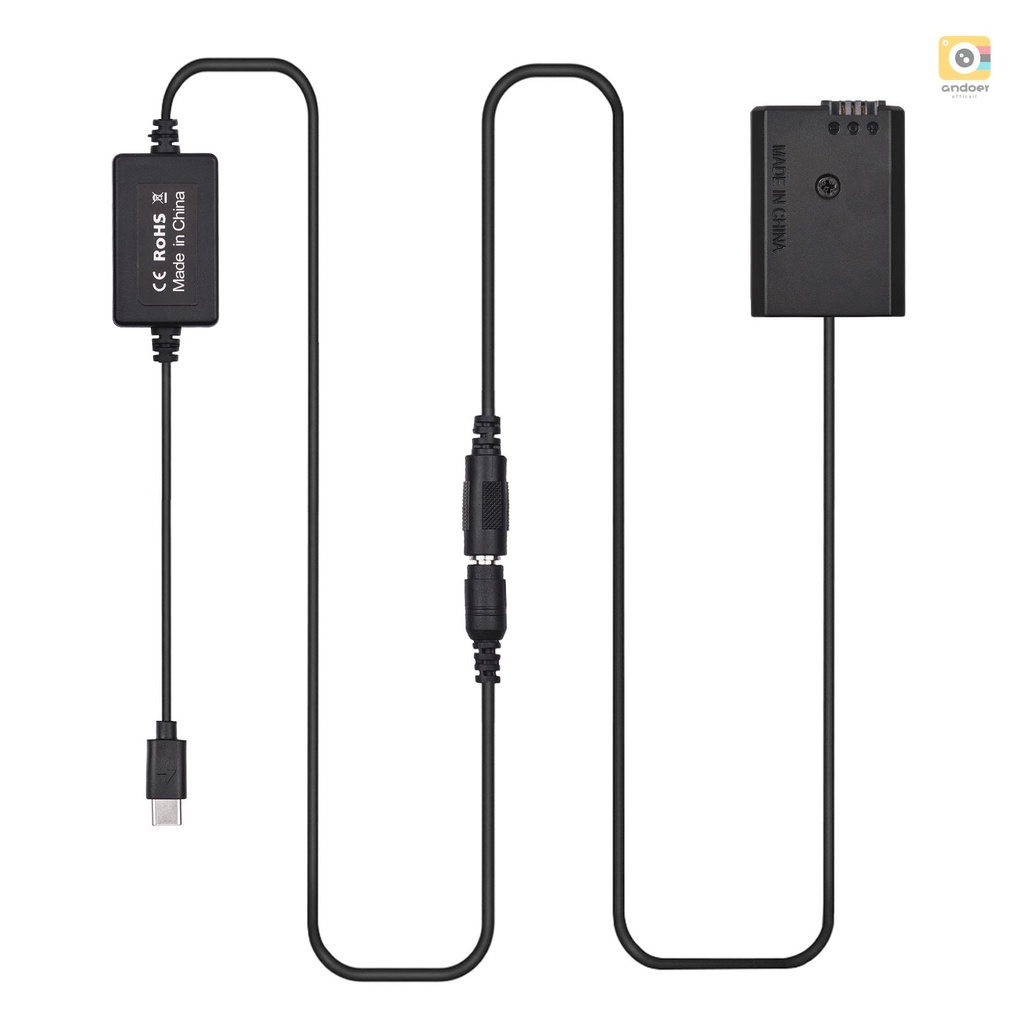 PD USB Type-C Cable to NP-FW50 Dummy Battery DC Coupler Replacement for ...