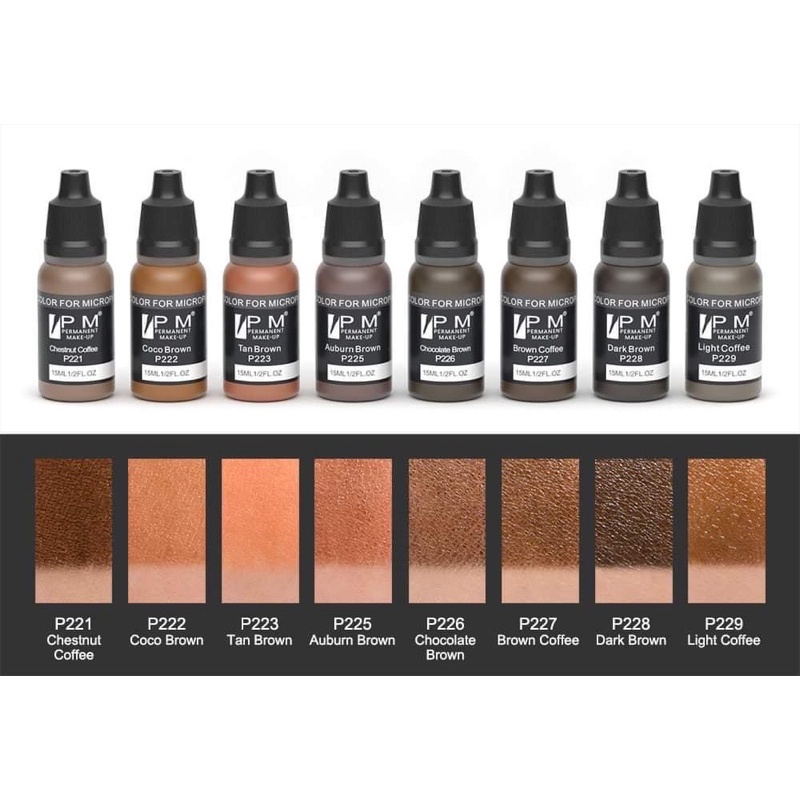 สีสักคิ้ว pm permanent Makeup | Shopee Thailand