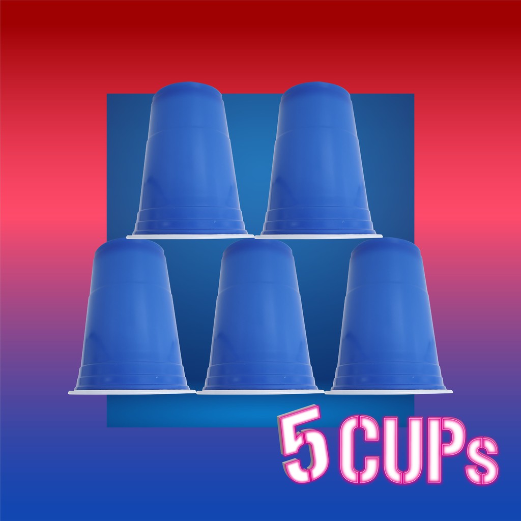 TPP Blue Cup Party 16oz. (แพ็คละ 5 ใบ, 10 ใบ, 25 ใบ, 50 ใบ) แก้วปาร์ตี้ ...