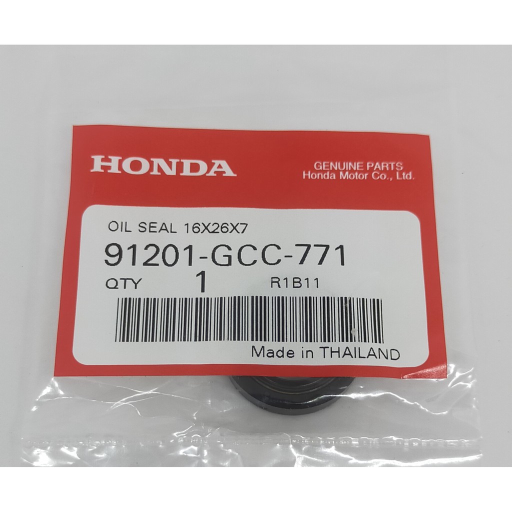 91201-GCC-771 ซีลกันน้ำมัน, 16x26x7 Honda แท้ศูนย์ | Shopee Thailand
