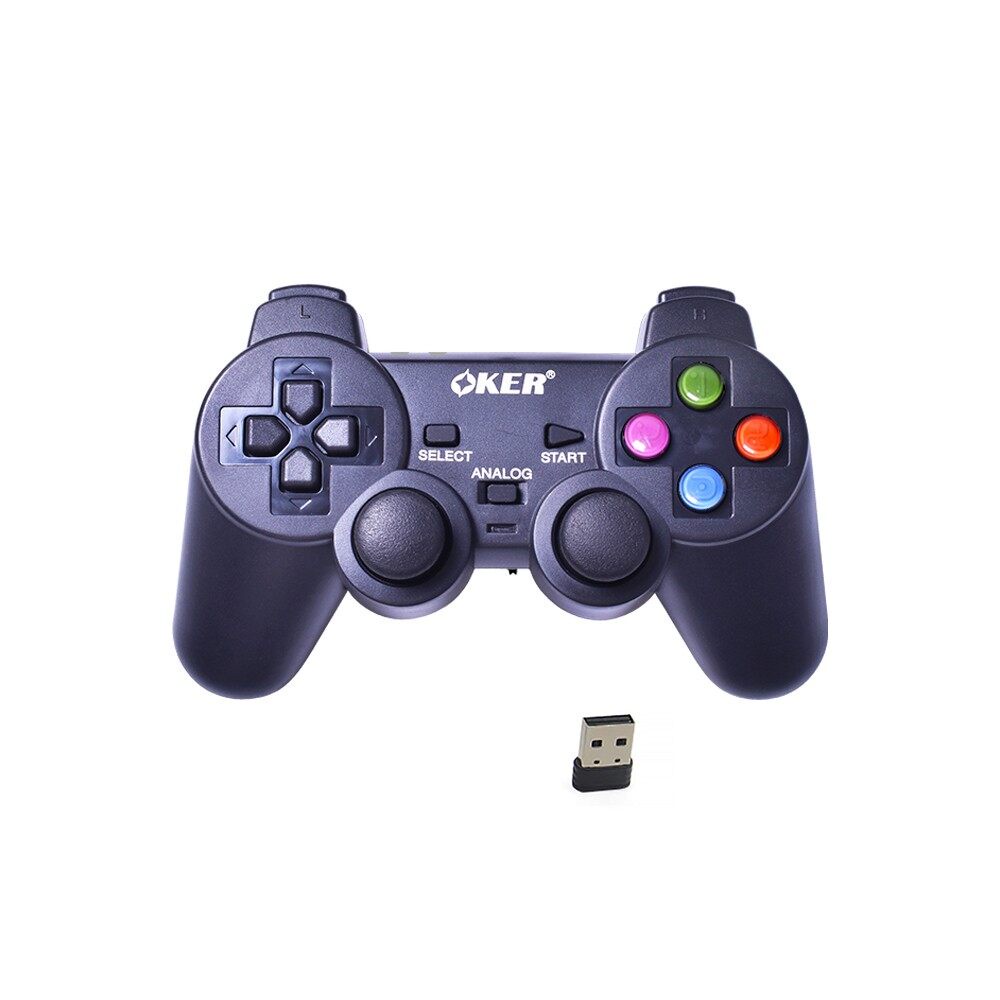 จอย จอยเกมส์ ไร้สาย JOY WIRELESS VIBRATION CONTROLLER W76 OKER ของแท้ ...