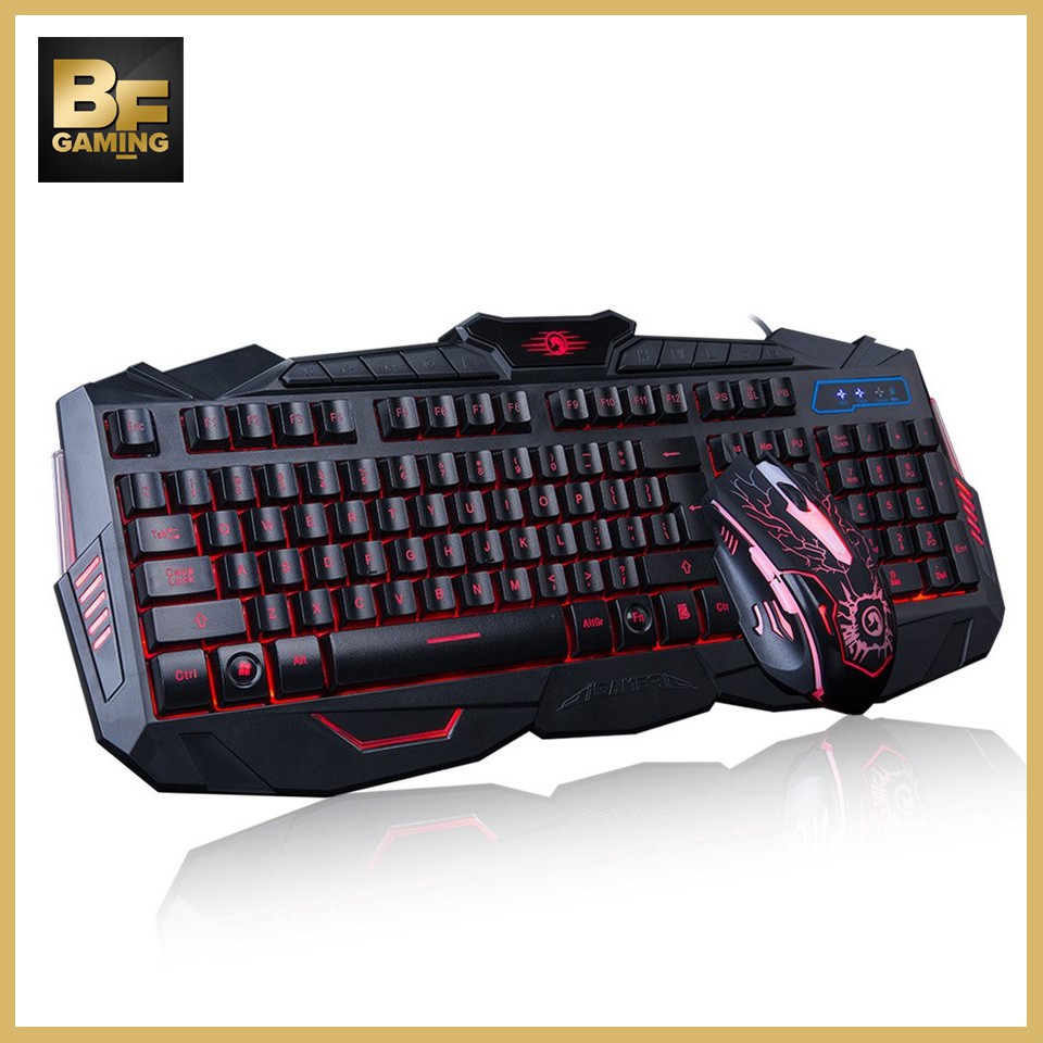 MARVO KM400 Commbo Gaming Mouse Keyboard (ชุดคีย์บอร์ดเมาส์เกมมิ่ง) | Shopee Thailand