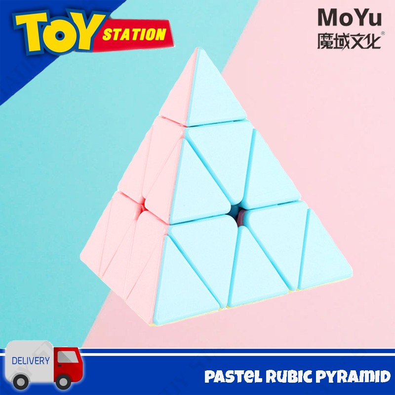 รูบิค รูบิคพาสเทล รูบิคพีระมิด Macaron Pyramid Cube | Shopee Thailand