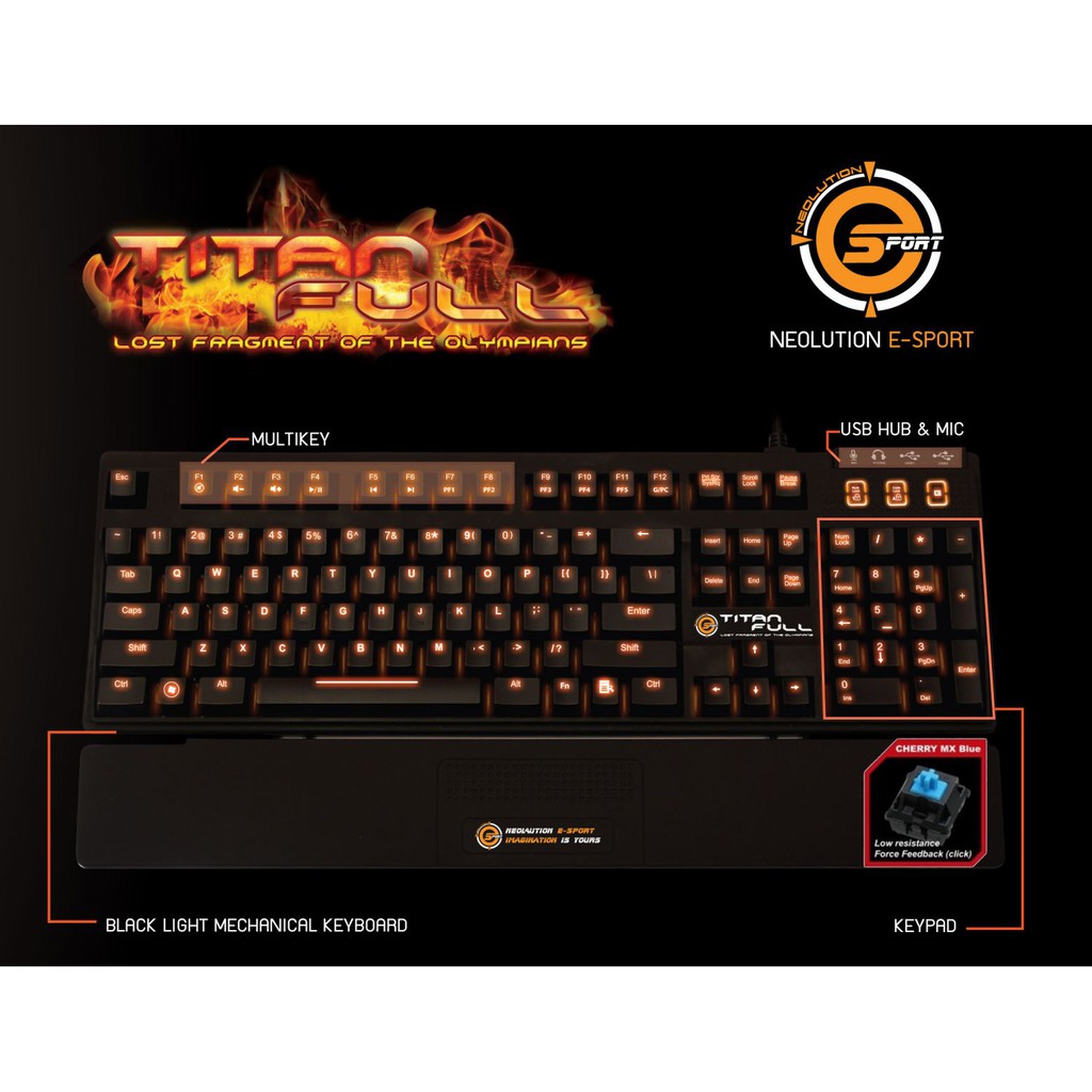 Neolution E-Sport Titan Full Gaming Keyboard | Shopee Thailand