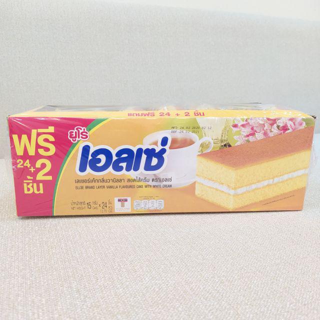 เอลเซ่ เลเยอร์เค้ก หลากหลายรสชาติ euro ellse cake ขนาด 360 กรัม ...