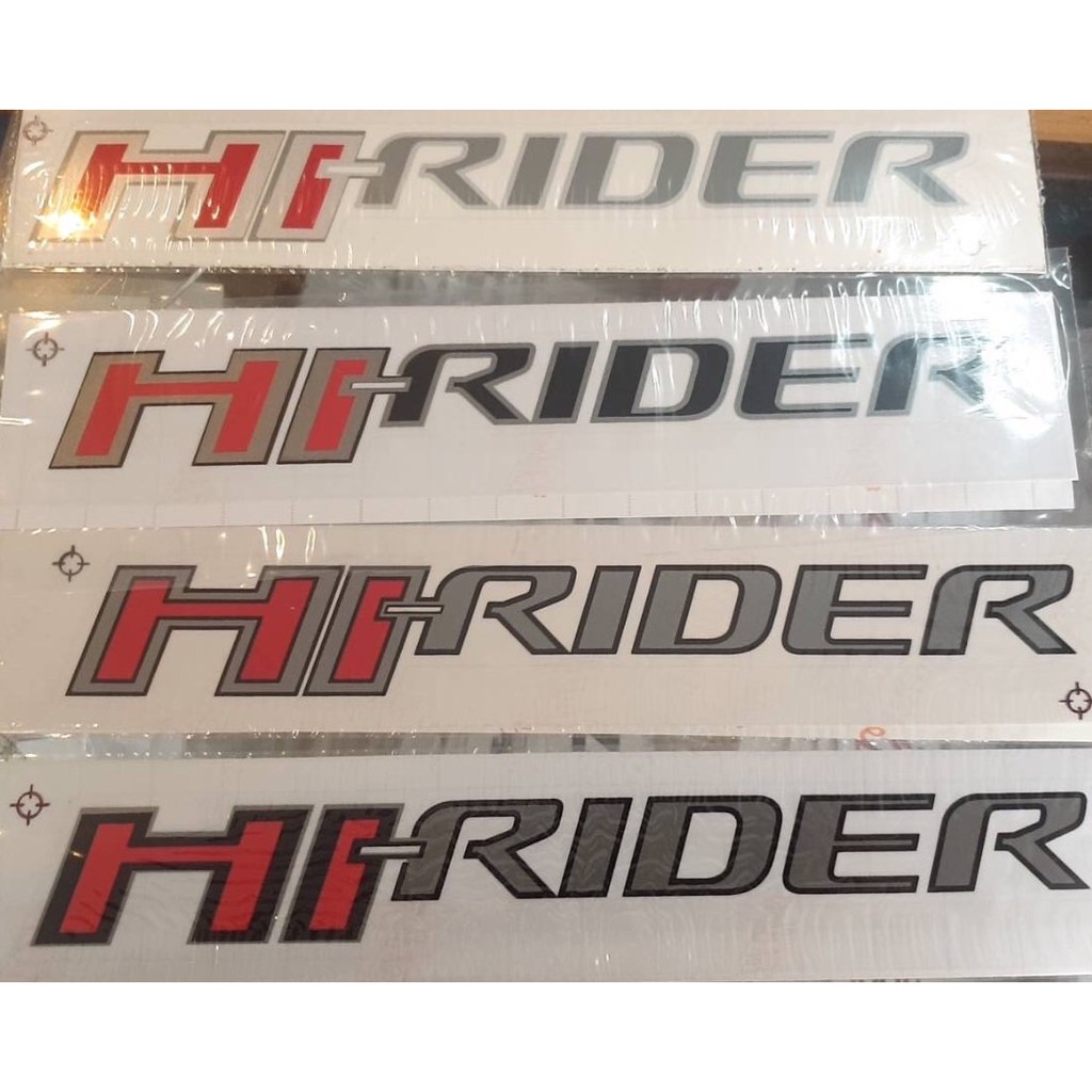 สติ๊กเกอร์ HI-RIDER แรนเจอร์ Ranger ปี 2012-2021 | Shopee Thailand