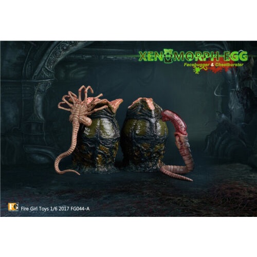 In-Stock 1/6 Scale Fire Girl Toys FG044-A Alien Egg Face hugger & Chest ...