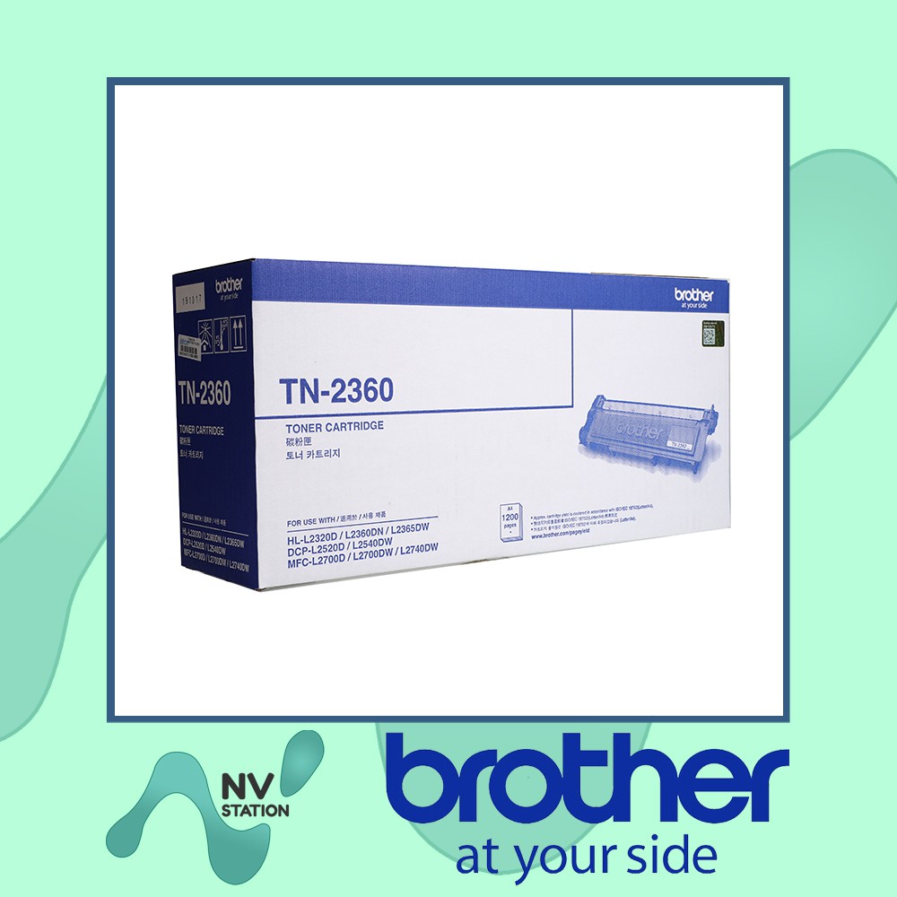 Toner Brother TN-2360 (ของแท้) ใช้สำหรับ HL-L2320D,HL-L2360DN,HL ...