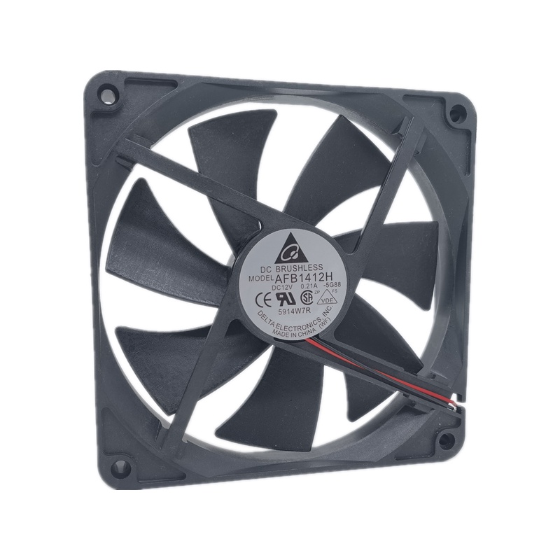 ยี่ห้อใหม่ Delta AFB1412H 12V 0.21A 14025 12 ซม.แชสซีเงียบ PWM ความเร็วพัดลมหม้อน้ํา | Shopee ...