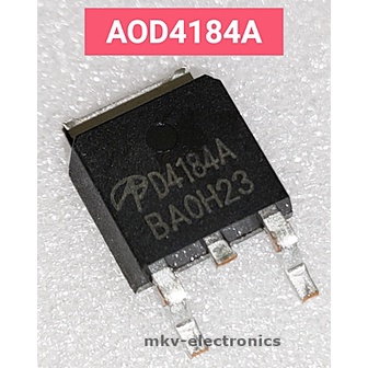 (1ตัว) AOD4184A , D4184 , MOSFET N-CH 40V 50A TO-252 (รหัสสินค้า M00297 ...