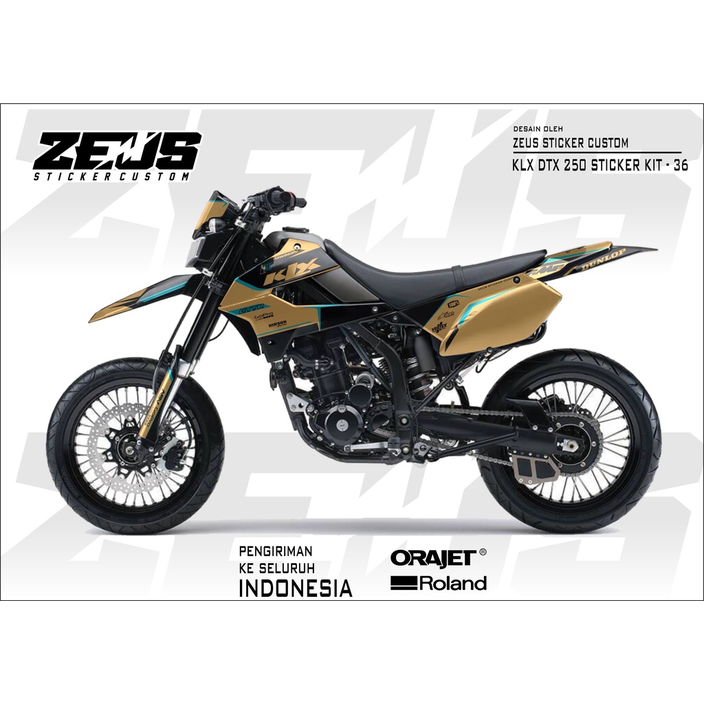 สติ๊กเกอร์รูปลอก - Klx Dtx 250 Zeus SC 36 สติ๊กเกอร์รูปลอก | Shopee ...