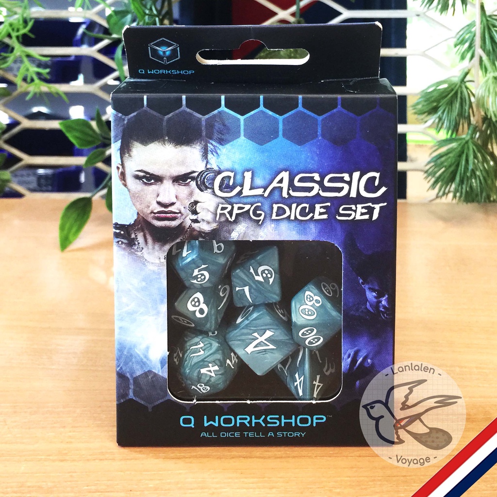 ลูกเต๋า Q Workshop Classic / Classic Runic 7 RPG Dice Set ลูกเต๋าพรีเมี่ยม [Accessories for ...