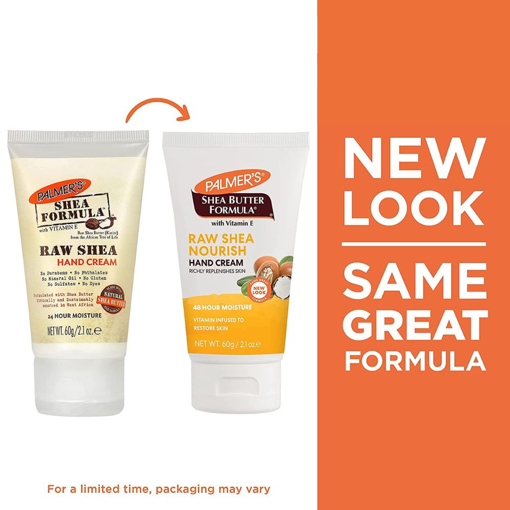 Palmer's Raw Shea Nourish Hand Cream 96G. โลชั่นทาผิวสำหรับทามือ สูตรรอว์เชียร์ ผิวนุ่ม ชุ่มชื้น ...