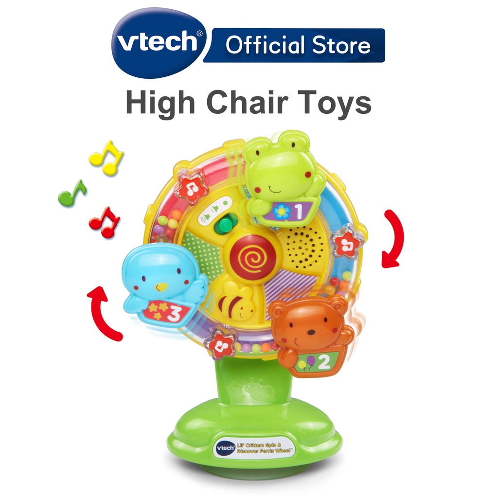 Vtech Official Store High Chair Spin Discover Ferris Wheel Baby Toys 6 ...