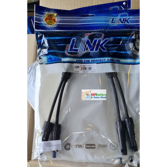 Link MC4 Y-Brance cable with connector [pair] 1500V. TUV standard | Shopee Thailand